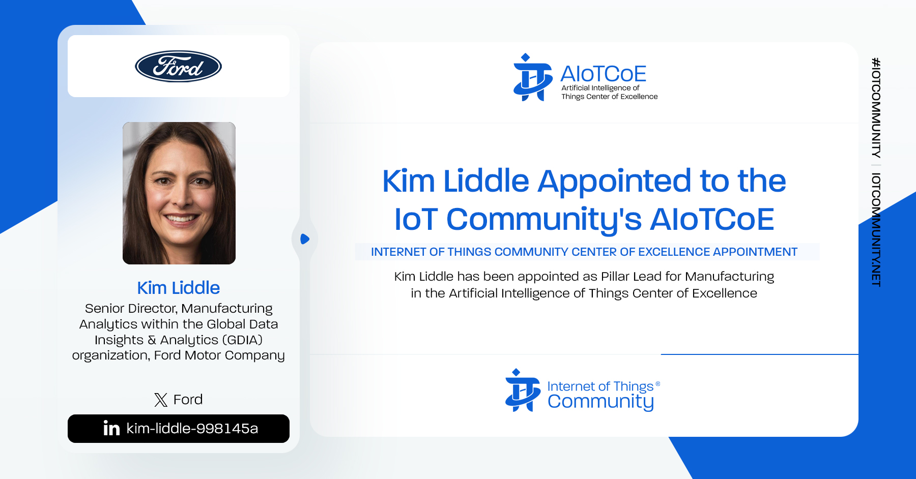 Kim Liddle, Senior Director, Manufacturing Analytics, Ford Motor ...